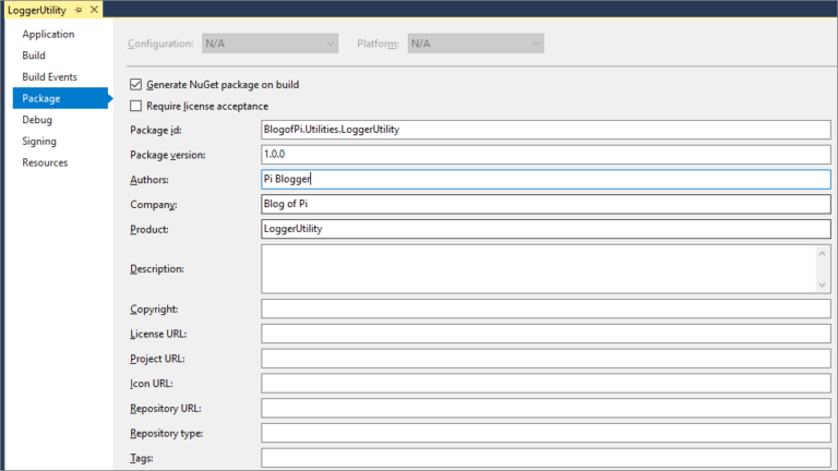 Create NuGet Package and Publish in Dotnet Core - Blog of Pi