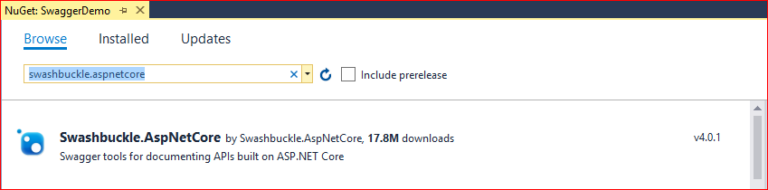 Swagger with ASP.NET Core Web API - Blog of Pi
